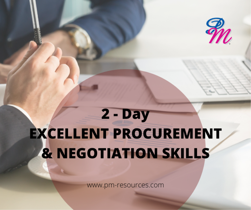 Excellent Procurement & Negotiation Skills – PM eSchool