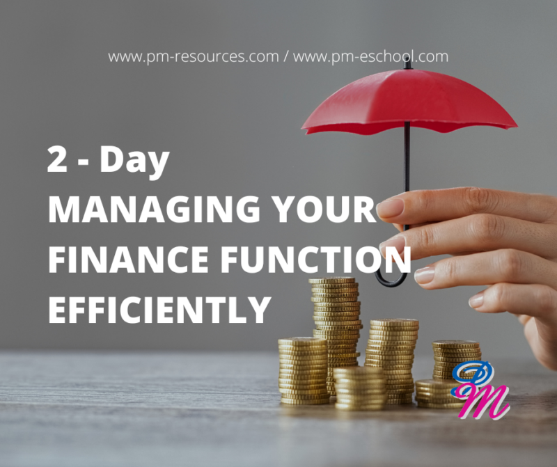 Managing Your Finance Function Efficiently – PM eSchool